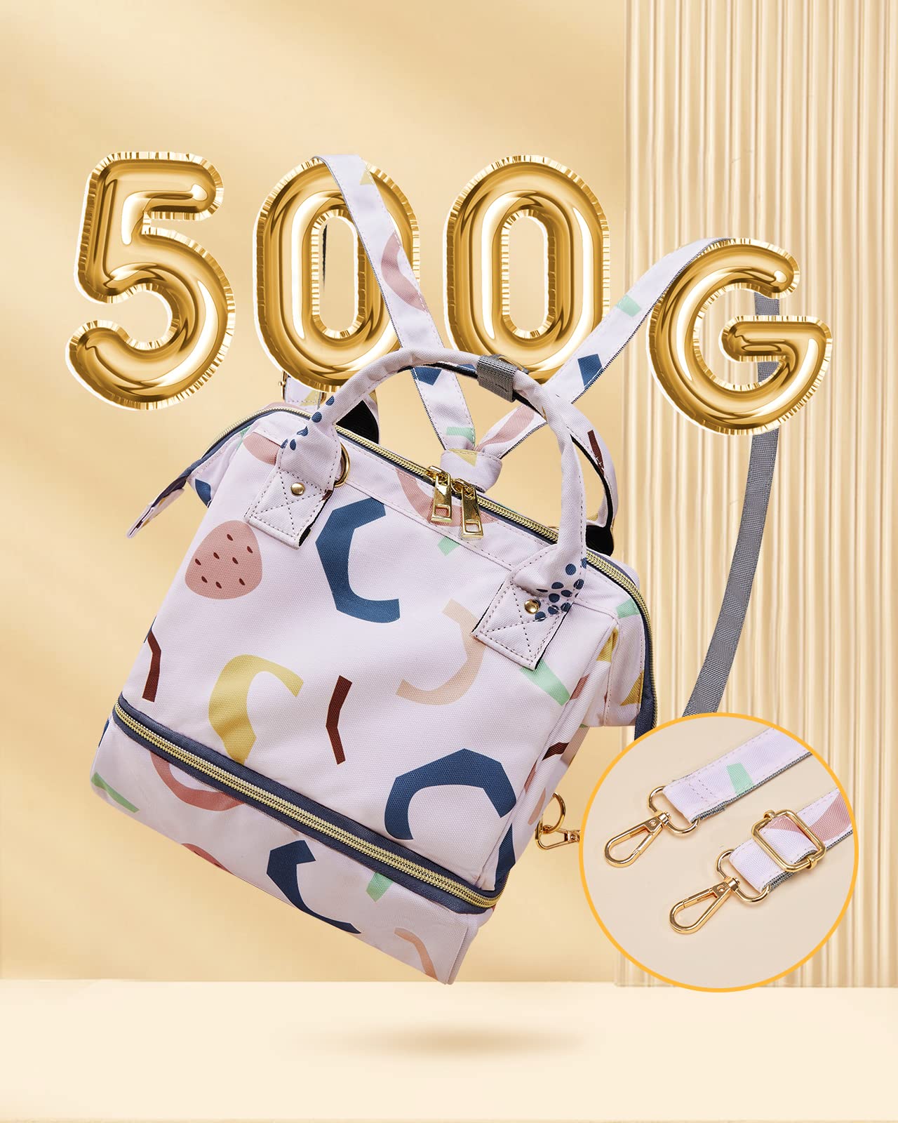 SYNPOS Breast Pump Bag with Cooler Pocket, Mini Pumping Bags for Working Moms, Breast Milk Cooler Bags with Smooth Zipper and Double Layer Waterproof, Cooler Tote Bag for Travel(No Include ice Pack)