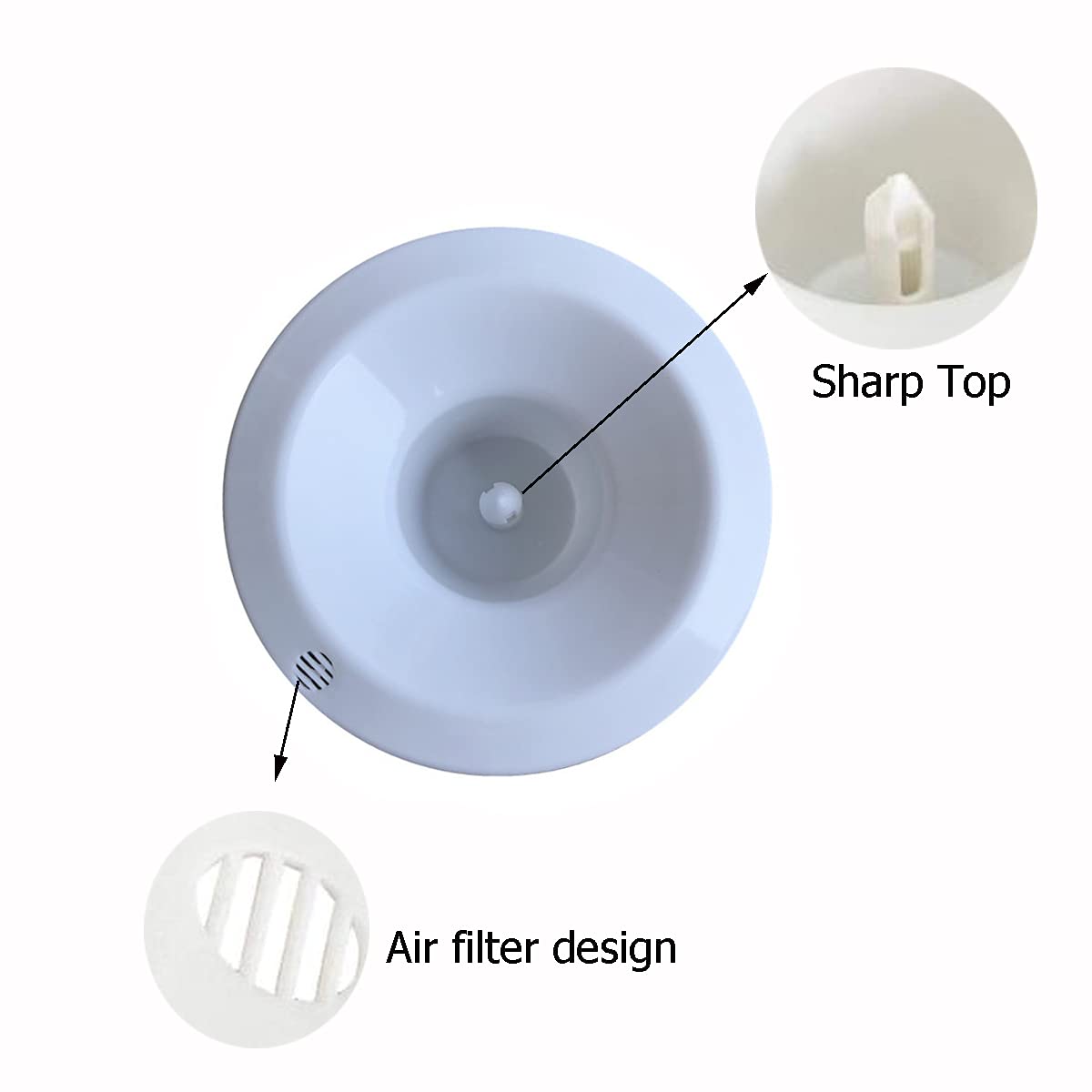 Water Cooler Water Dispenser Smart Seat WaterGuard Assembly Bottle Holder Replacement Part for Bottled Water Coolers (1 Piece/White)