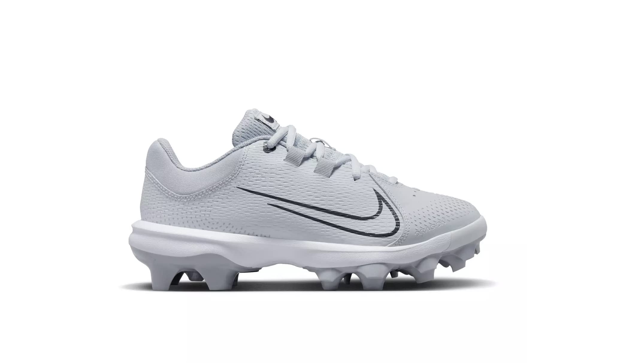 Nike Hyperdiamond 4 Pro MCS DC8990-004 Pure Platinum-Dark Grey-Wolf Grey Women's Softball Cleats 11 US
