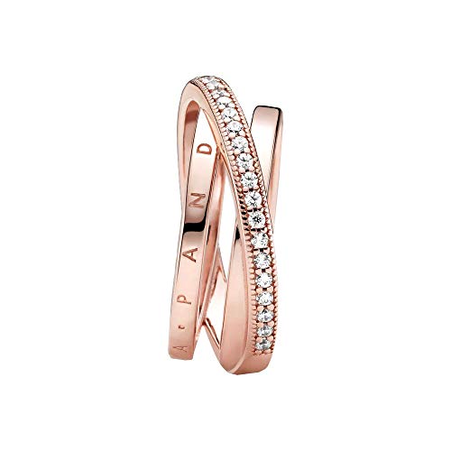 PANDORA Crossover Pave Triple Band, Clear CZ