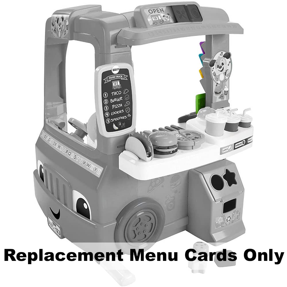 Laugh and Learn Servin' Up Fun Food Truck DYM74 - Replacement Menu Cards