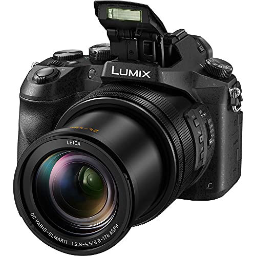 Panasonic Lumix DMC-FZ2500 Digital Camera (DMC-FZ2500) - Bundle - with 64GB Memory Card + DMW-BLC12 Battery + Digital Flash + Soft Bag + 12" Flexible Tripod + Cleaning Set + More (Renewed)