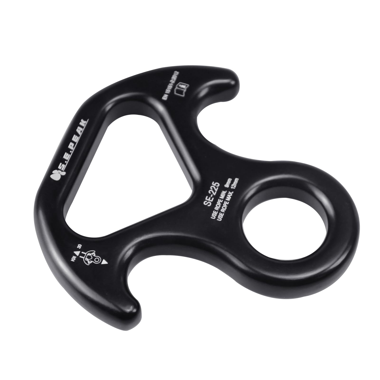 S.E.PEAK 35kN Rescue Figure 8 Descender Climbing Gear Downhill Equipment Rigging Plate Rappeling Device for Rock Climbing/Aluminum Alloy,Red