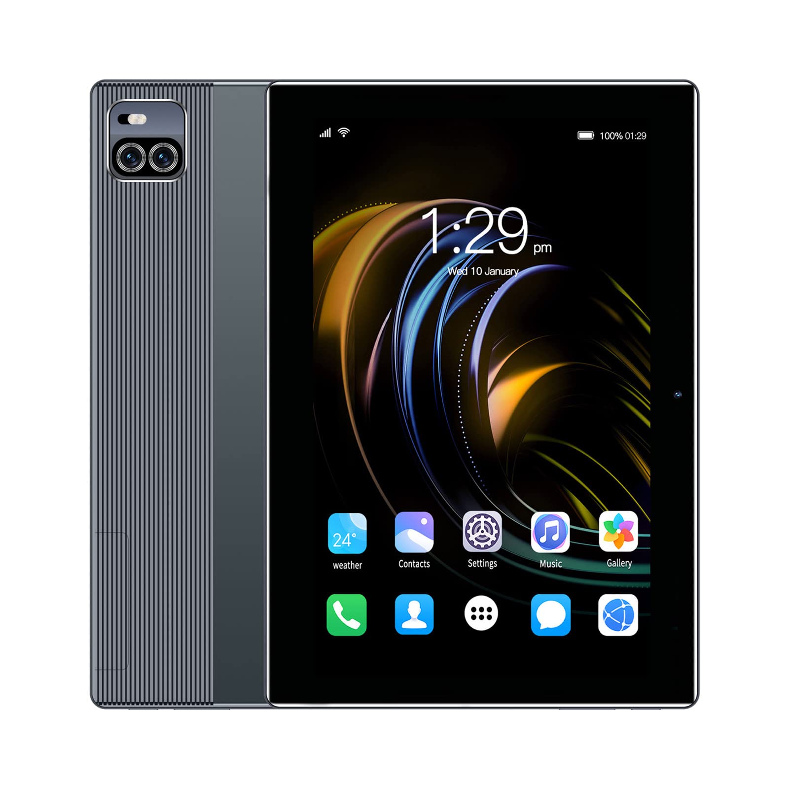 Tablet Android All-New Fire 10.1-inch, 1280 * 800 HD Display Tablets PC, Smart Tablet Built-in WiFi Blue-Tooth GPS, 10 Core Processor, 1GB +16GB, Long Battery Life, Front & Rear Dual Cameras (Gray)