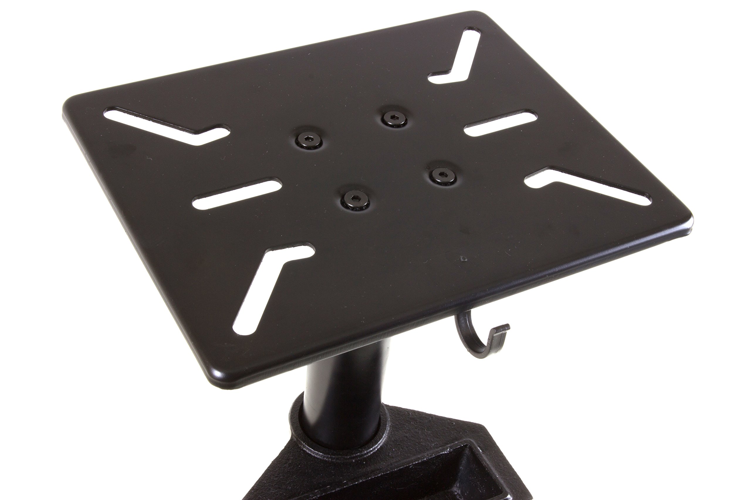POWERTEC Universal Tool Stand with MDF Split Top and WEN Bench Grinder Stand with Water Pot