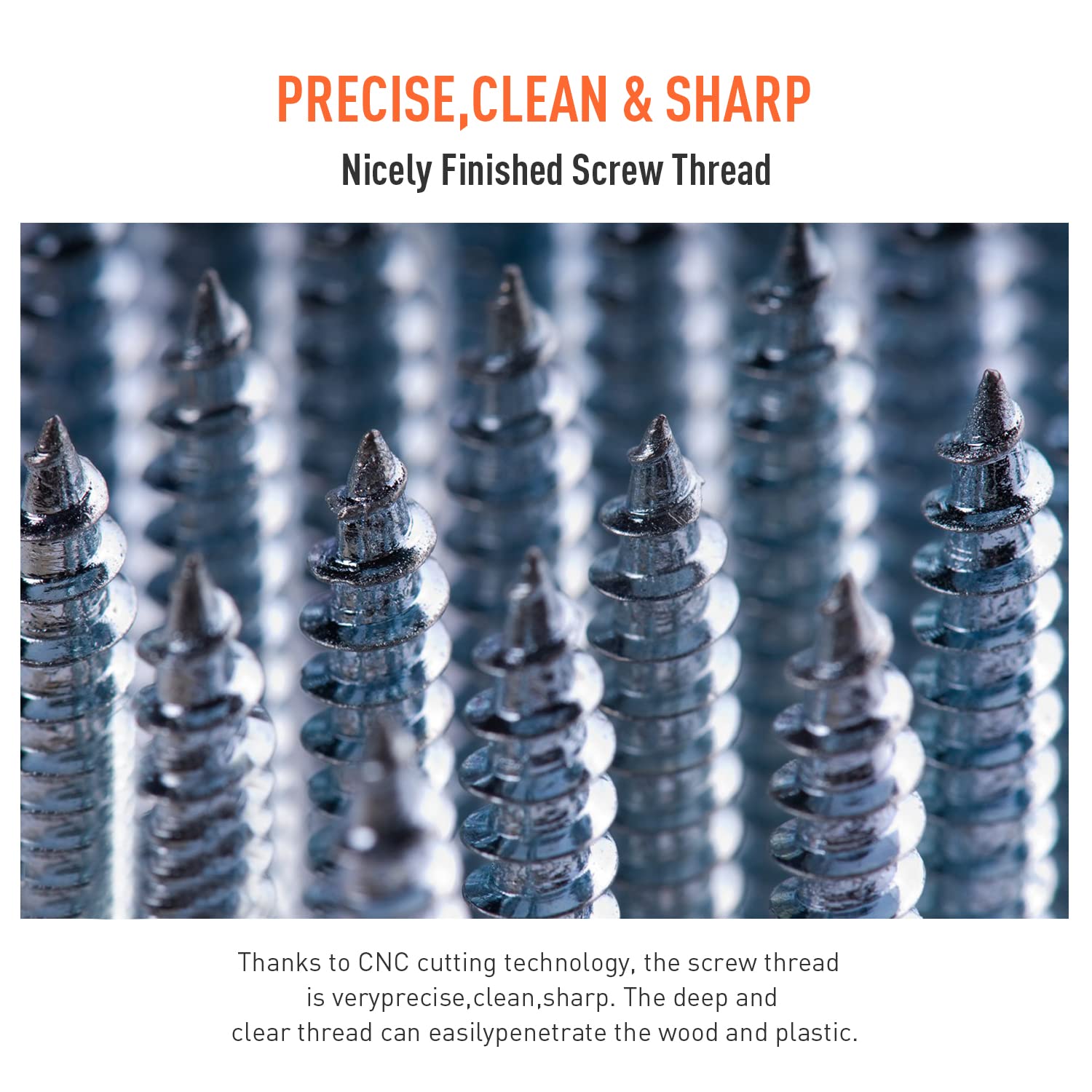Trivd Frol 550Pcs Self Tapping Screws Assortment Set, M3/M4/M5/M6 304 Stainless Steel Sheet Metal Screws Kit, Phillips Drive Wood Screw Assortment 550Pcs(275pcs Round Head and 275pcs Flat Head)