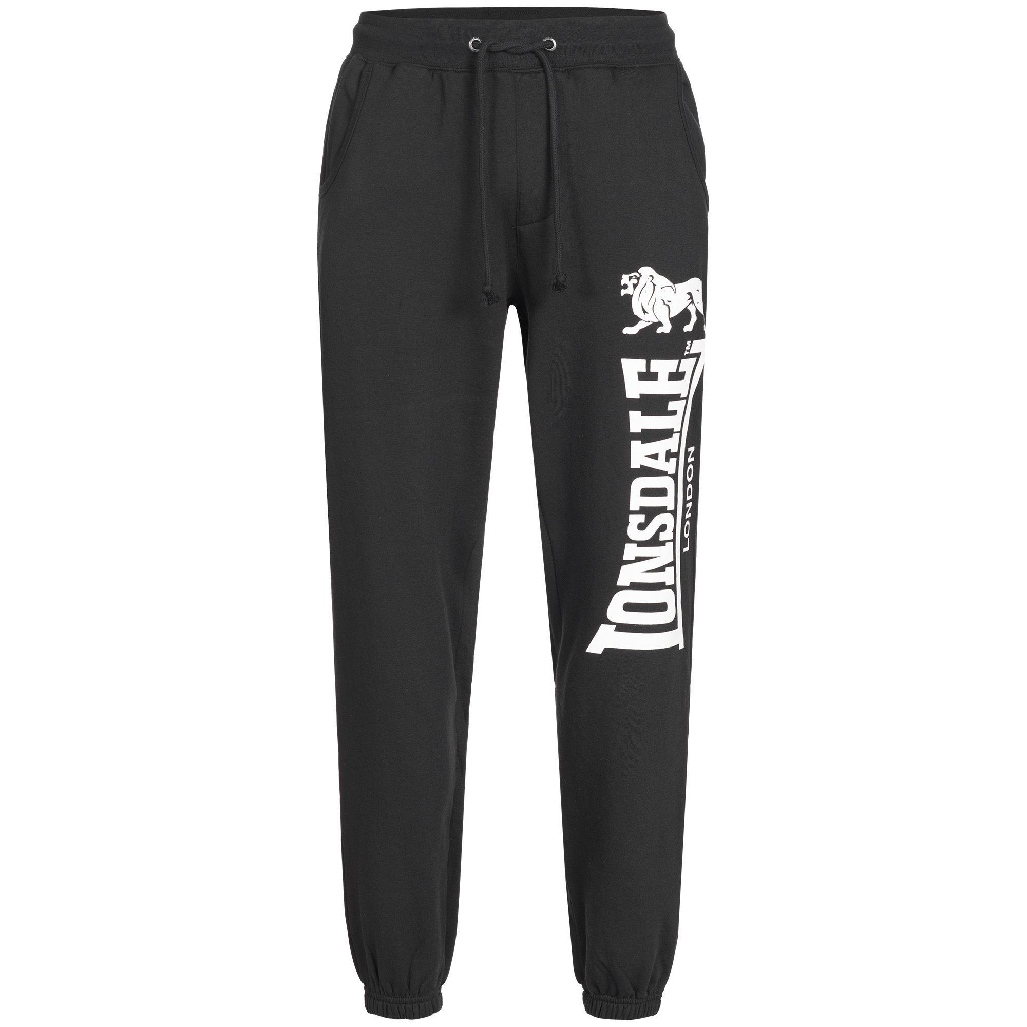 Lonsdale Men Sweatpants Ockle, Color:Black, Size:XL