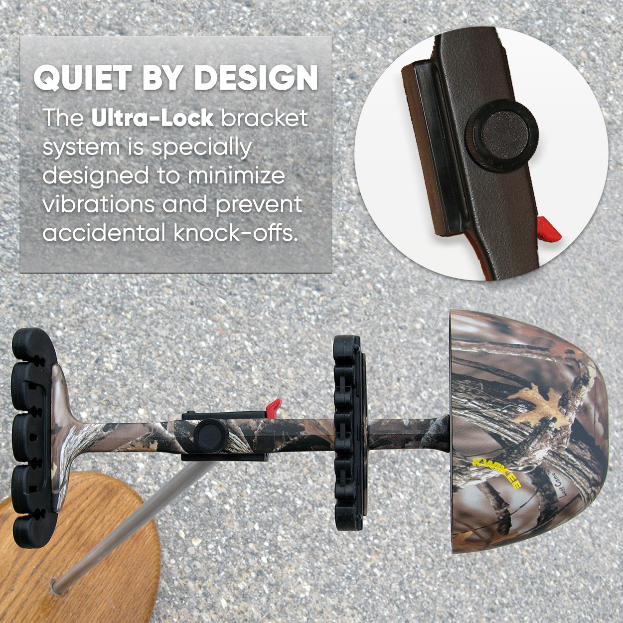 Kwikee Kwiver Combo 4 Arrow Bow Quiver for Archery and Hunting - Quick Detach, Lightweight, Quiet Shooting with Lifetime Guarantee, Black