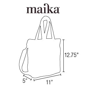 maika Recycled Canvas Commuter Tote Bag, Tansy