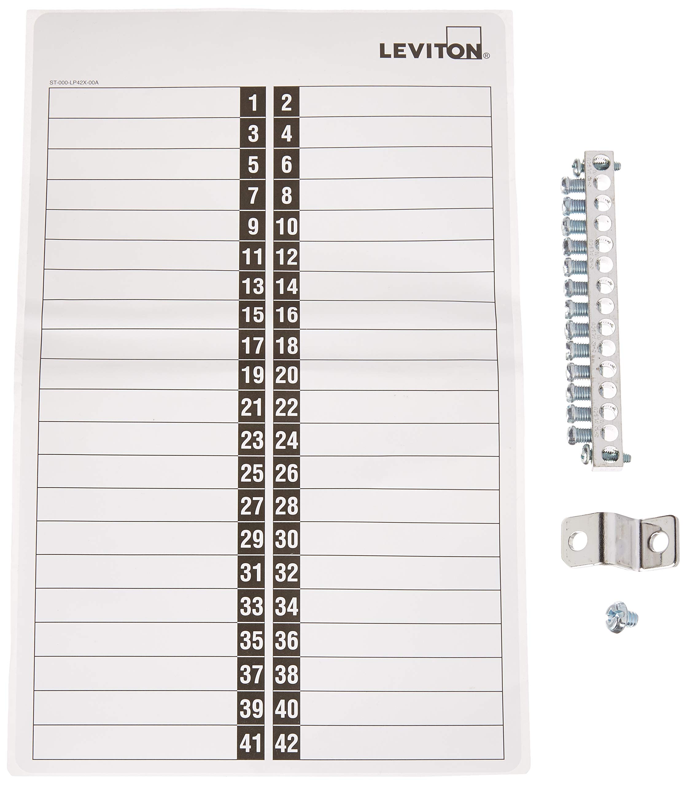 Leviton LP420-MB 42 Space, 42 Circuit Indoor Load Center with 200 Amp Main Circuit Breaker, White