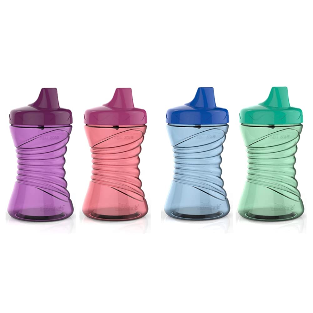 NUK First Essentials Fun Grips Hard Spout Sippy Cup, 10 Oz, 2-Pack with First Essentials Fun Grips Hard Spout Sippy Cup, 10 oz, 2-Pack (69729)