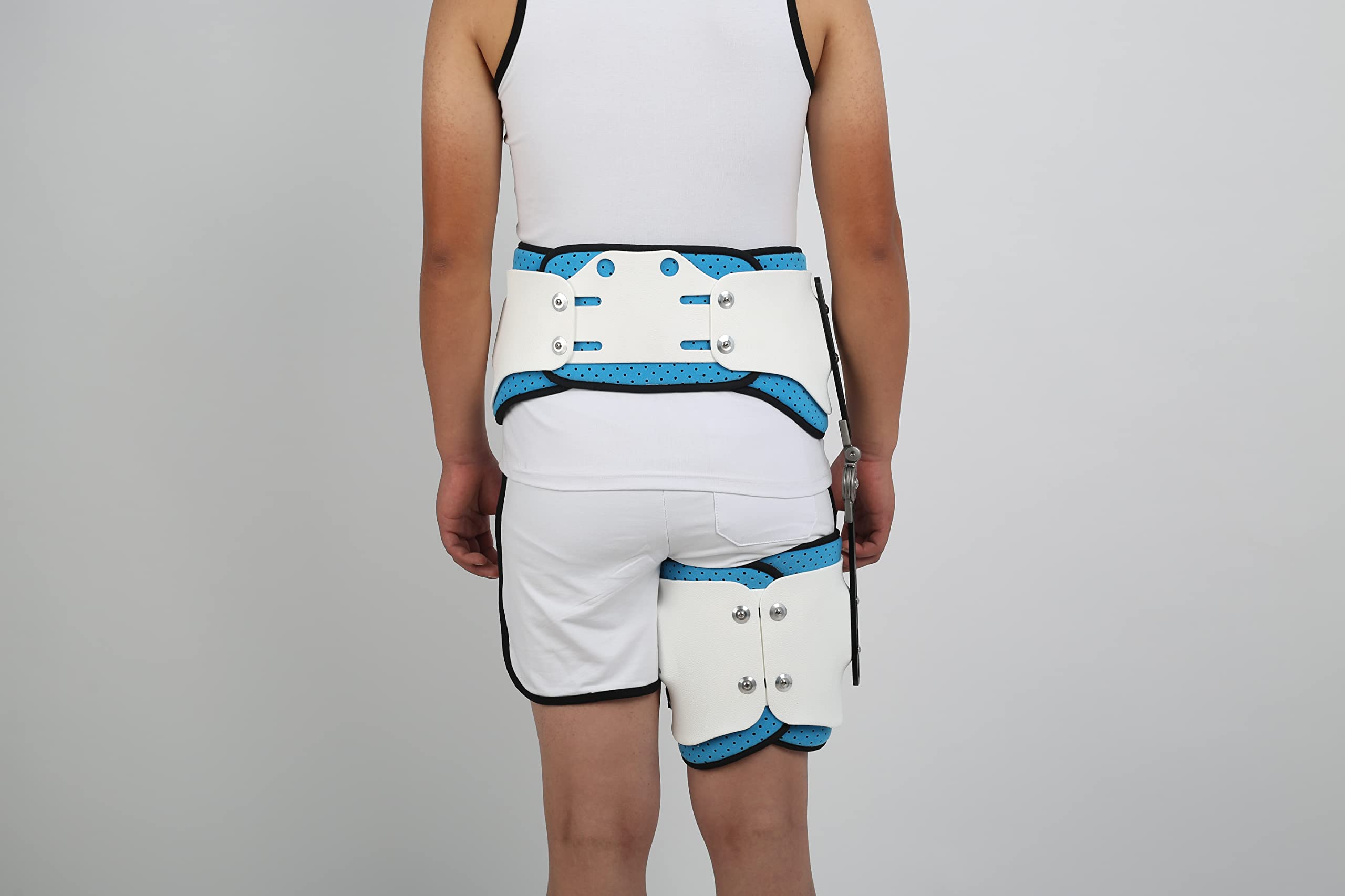 RUNSAN Hip joint fixation brace, hip abduction fixator, used for thigh fracture, hip injury, hip joint soft tissue injury, product size, suitable for men and women