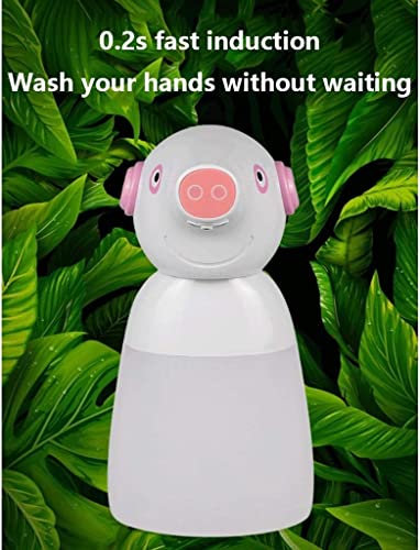 PAASHE Refillable Soap Dispenser Automatic Soap Dispenser 3 Level Adjustable Hand Soap Dispenser Foaming Soap Dispenser 10oz/300ml Rechargeable Soap Pump Easy to use