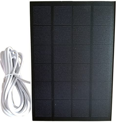 Solar Panel for Camera 3.3W Powered Surveillance Cam 10ft Charging Cable 5V microUSB Port