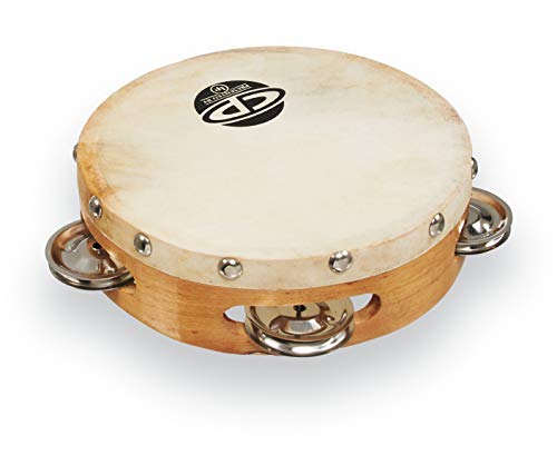 Latin Percussion CP376 6-Inch Tambourine With Head Single Row