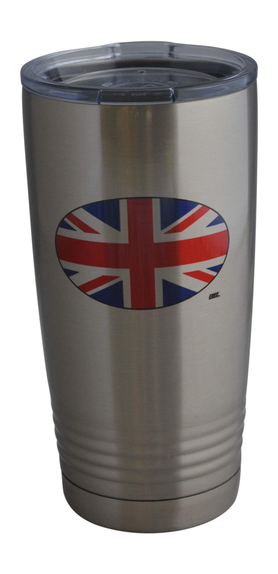 Rogue River Tactical UK United Kingdom Flag 20 Oz.Stainless Steel Travel Tumbler Mug Cup w/Lid Vacuum Insulated Hot or Cold