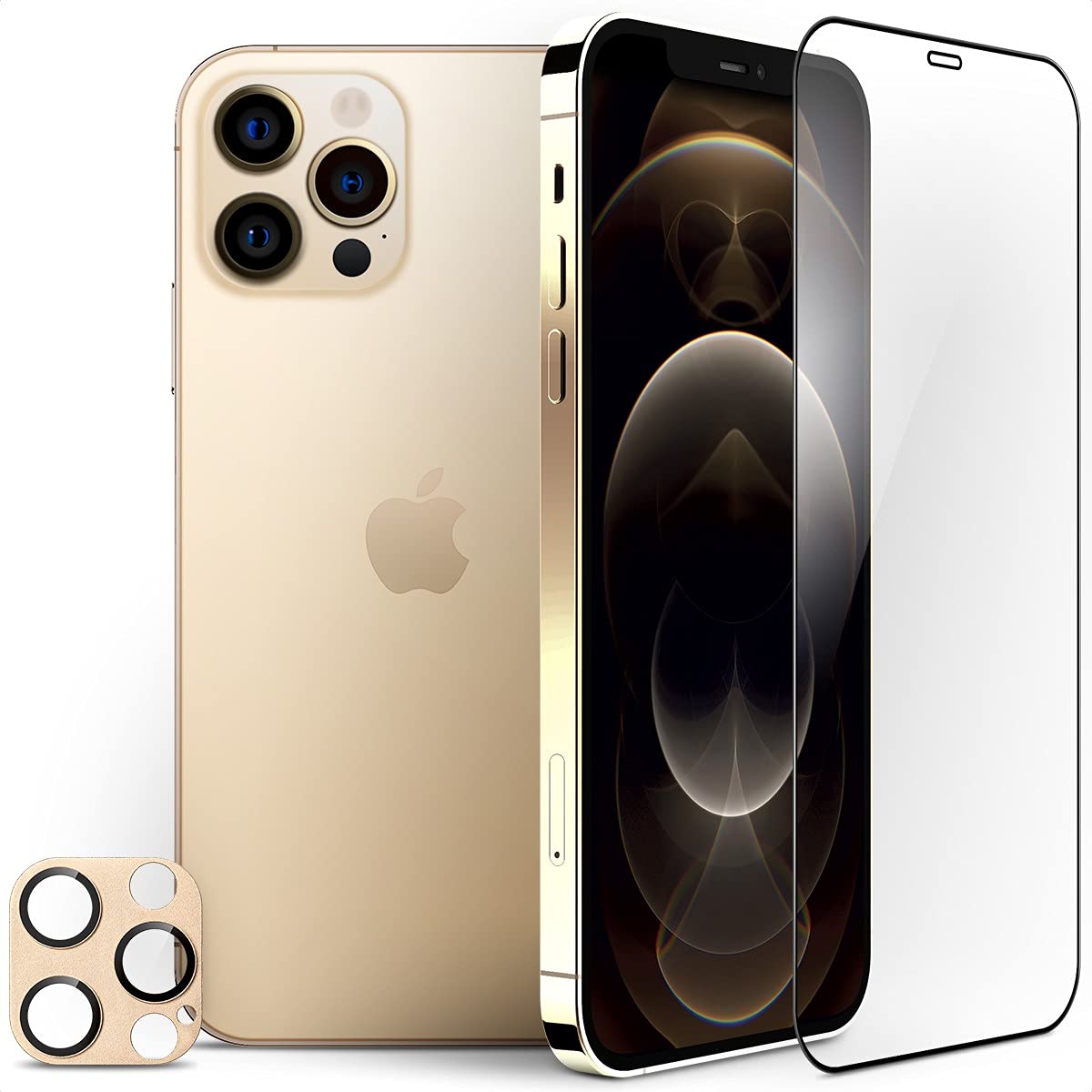 MOCOLL Anti Blue Light Screen Protector iPhone 12 Series with Camera Lens Protector (iPhone 12 Pro Max 6.7inch, For iPhone 12 Pro Max Blue Light Full Cover)