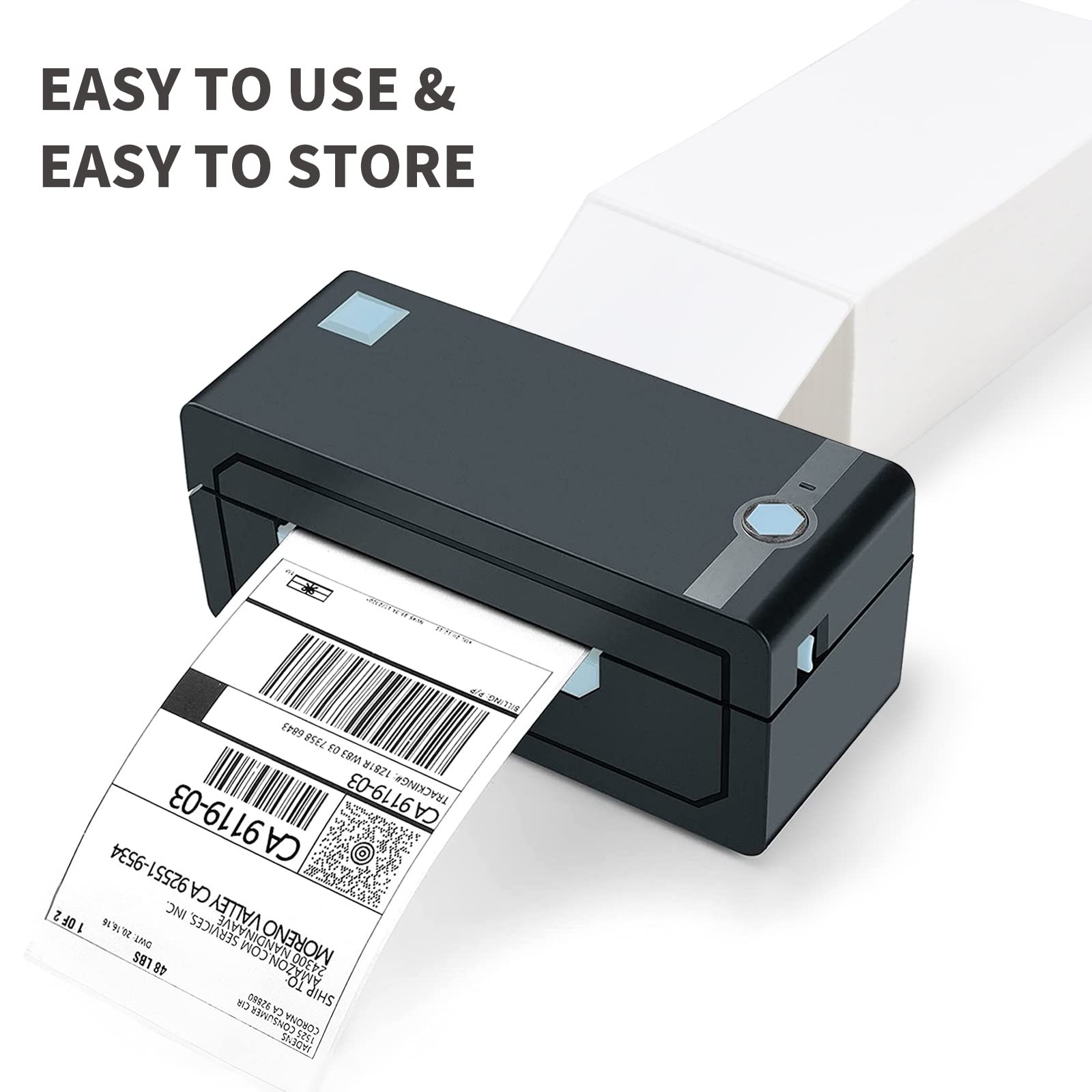 L LIKED 1000 Labels Fanfold 4" x 6" Direct Thermal Labels, with Perforated line for Thermal Printers - Compatible with Zebra & Rollo Printer (4" x 6" - 1000 Labels)