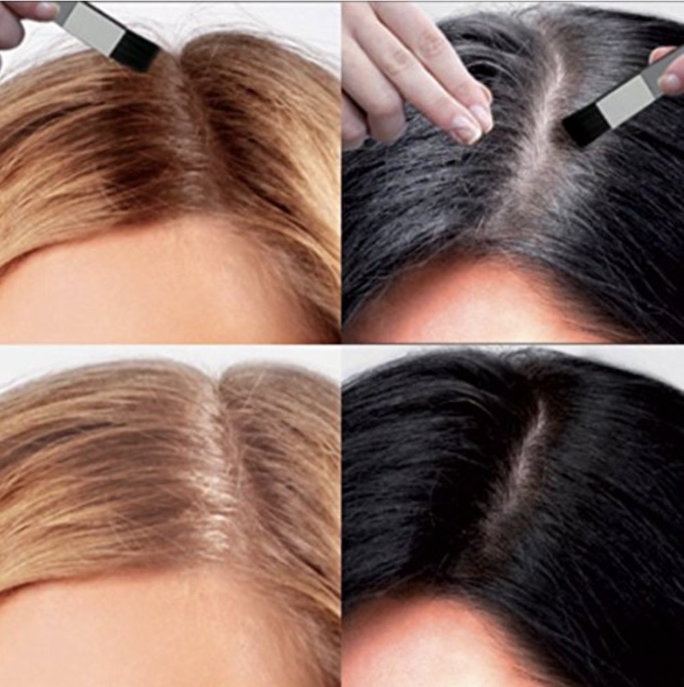 LDN Professional Root Touch Up Kit - No.1 Salon Root Concealer, Cover up Regrowth & Hides Grey Hairs Instantly - Mineral System Blends Colours Looking Natural 0.2oz (Black)