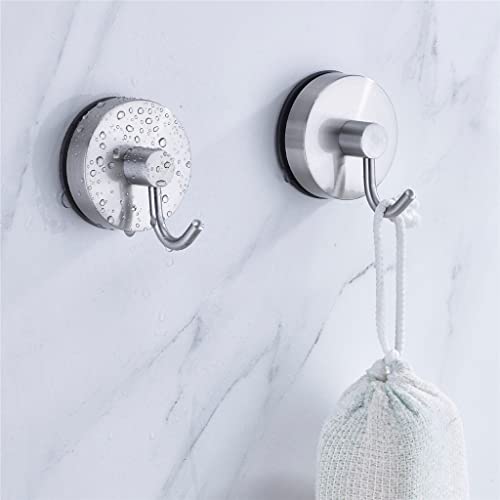 WODMB 4 PCS Black Vacuum Suction Cup Hook Punch-Free Wall Hangers Towel Keys Coat Shower Hook Home Bathroom Accessories (Color : D, Size : 1)