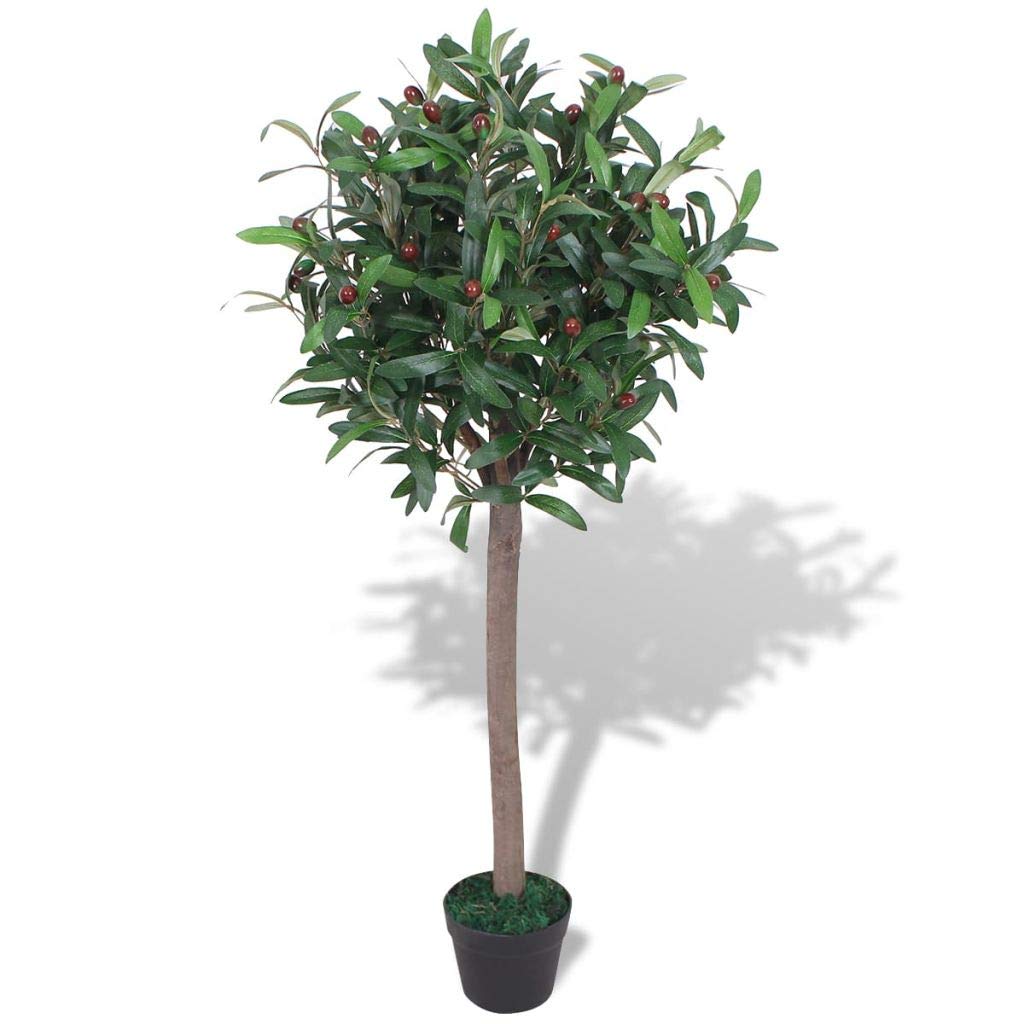 KTHLBRH (Fast Shipments) Artificial Plants for Decoration, Plants for Home Decor Indoor for Office House Farmhouse Living Room Decor Artificial Bay Tree Plant with Pot 47.2" Green