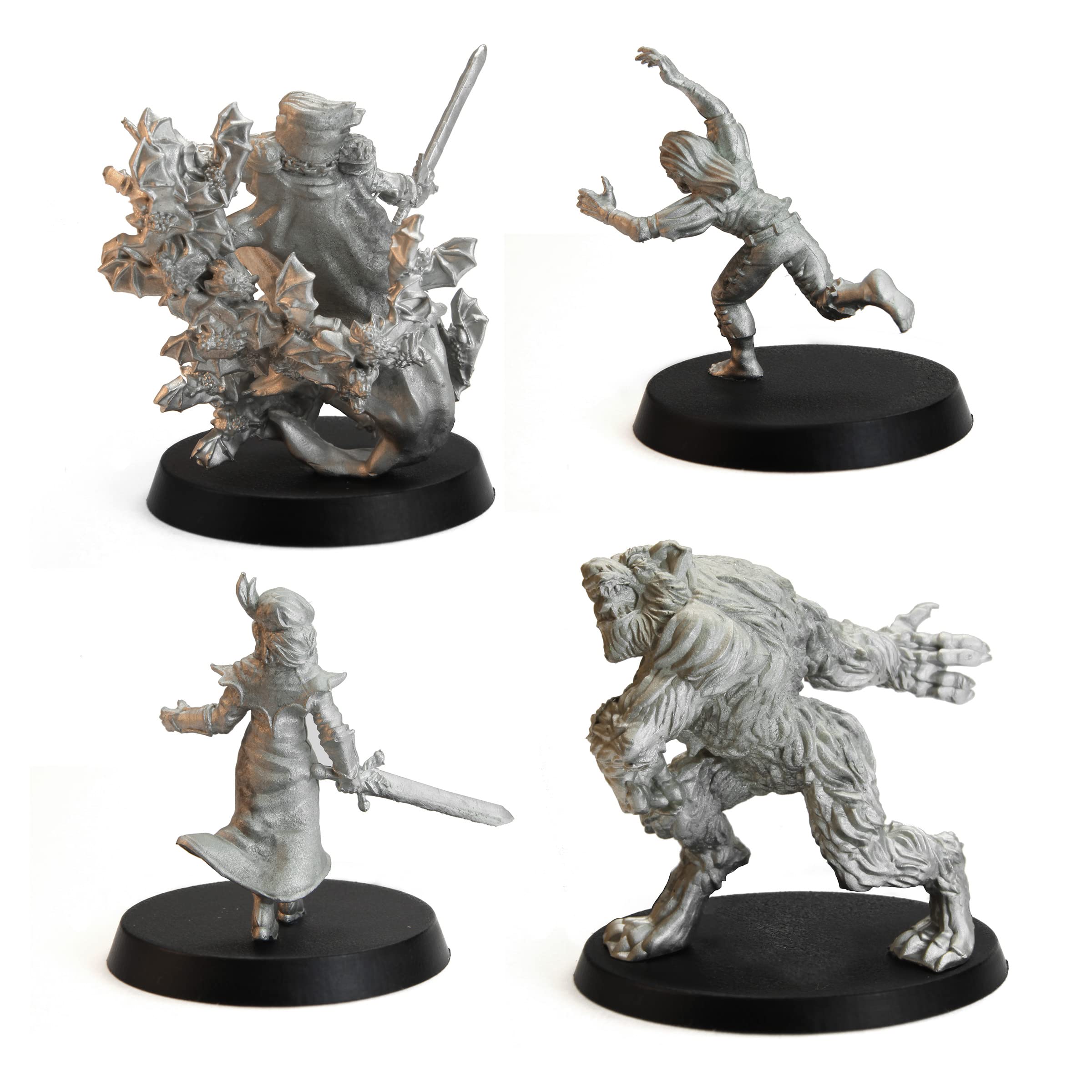Stonehaven Yaroslav's Court by Tytantroll, 4 Miniature Figure Set (for 28mm Scale Tabletop War Games) - Made in USA