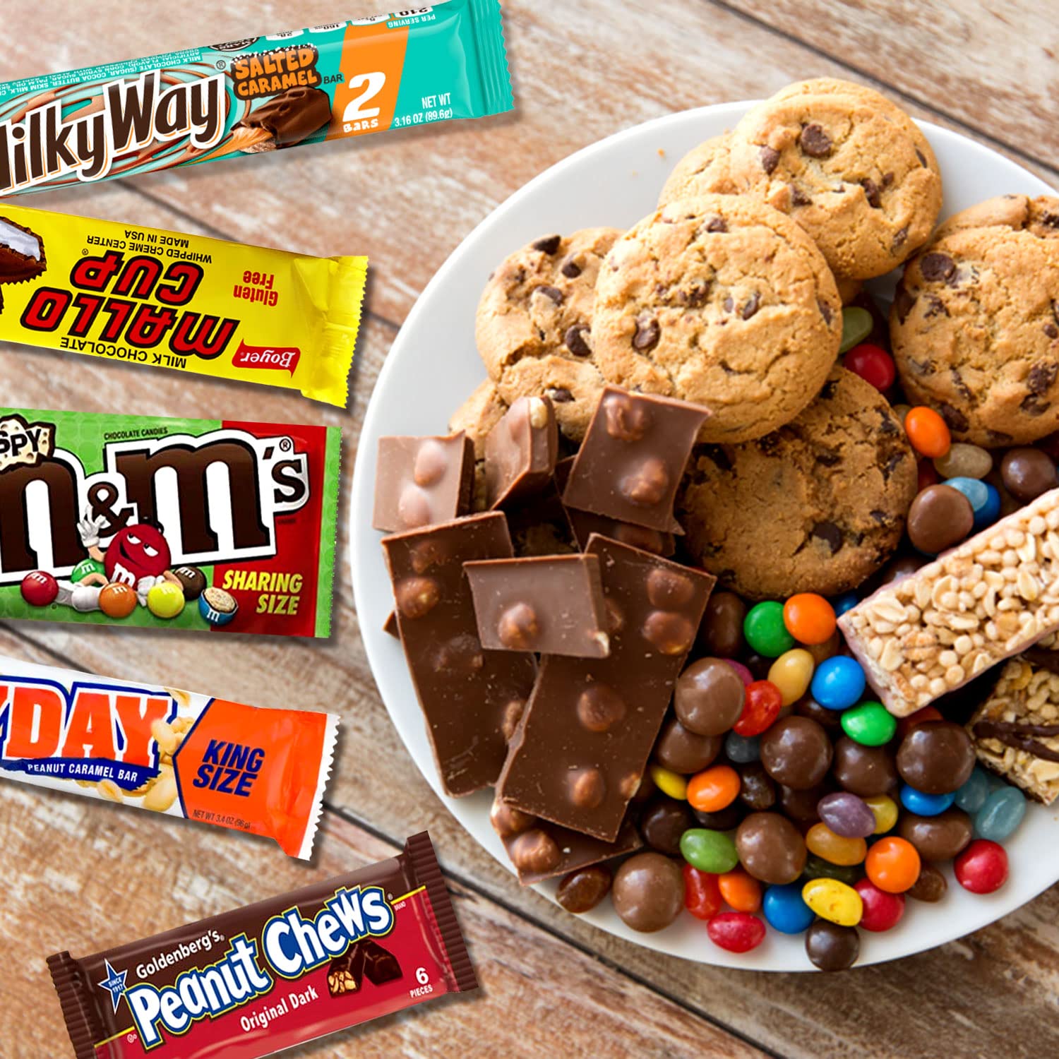 King Size Chocolate Candy Bars - Chocolate Variety Pack Mothers Day Gift - Giant 20 Piece Chocolate Assortment - Fundraiser Candy Bars Full Size - Giant Chocolate Candy Bar Mix