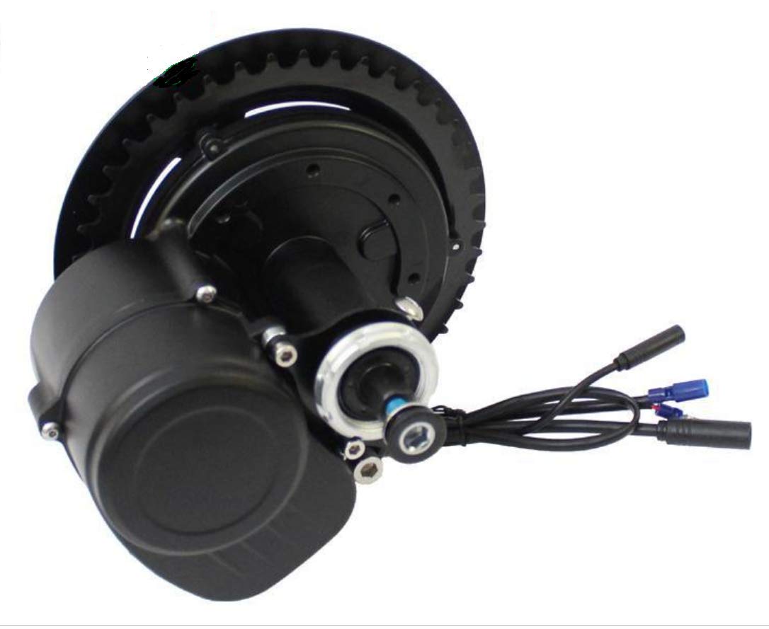 lundeng TSDZ2 48V 500W Brushless Geared Mid-Drive Motor eBike Conversion Kits with Integrated Controller, Torque Sensor and LCD Display VLCD5