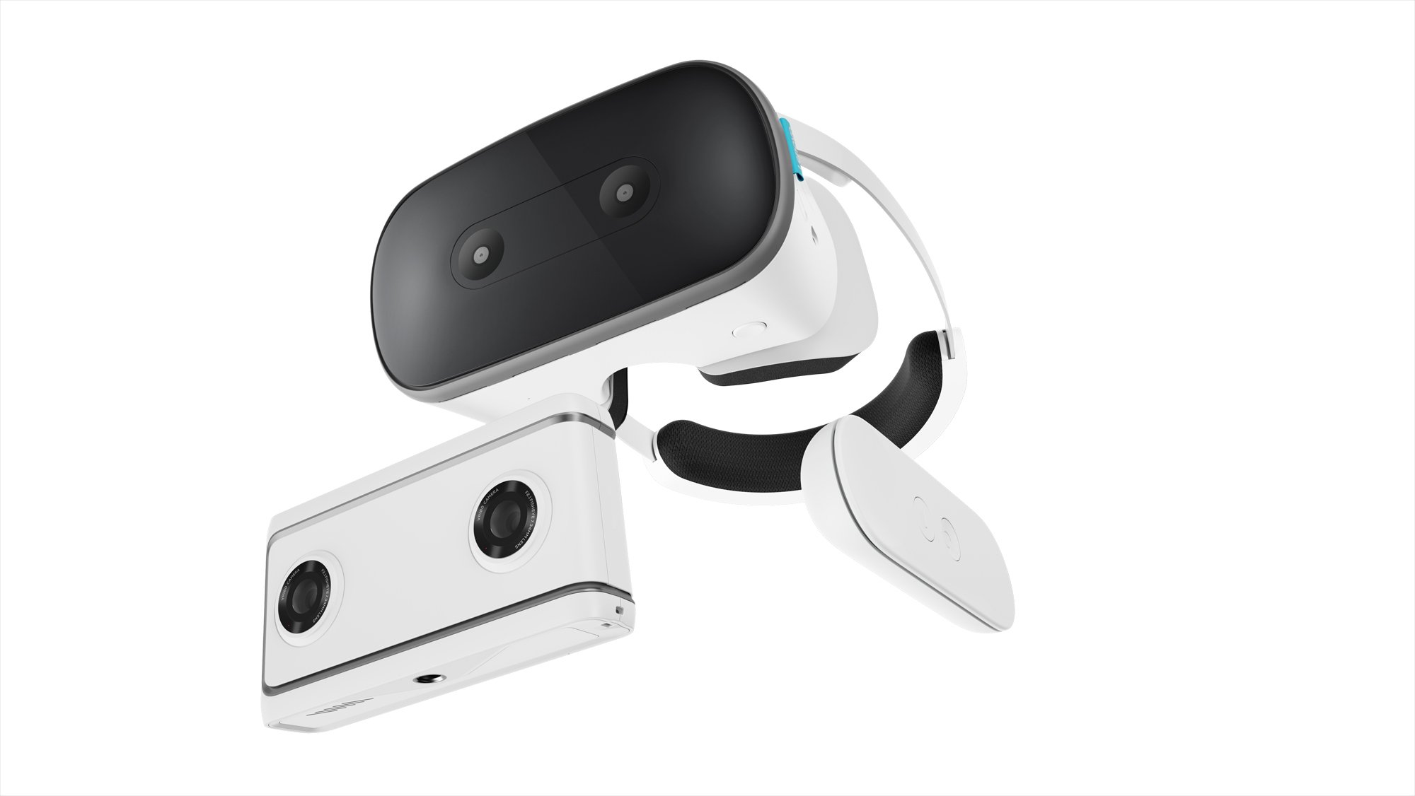 Lenovo Mirage Solo VR Headset and VR-Ready Photo and Video Camera Bundle with Daydream
