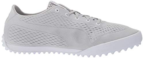 PUMA GOLF Women's Monolite Cat Engineered Mesh Golf Shoe, Gray Violet-Puma White, 8 M US
