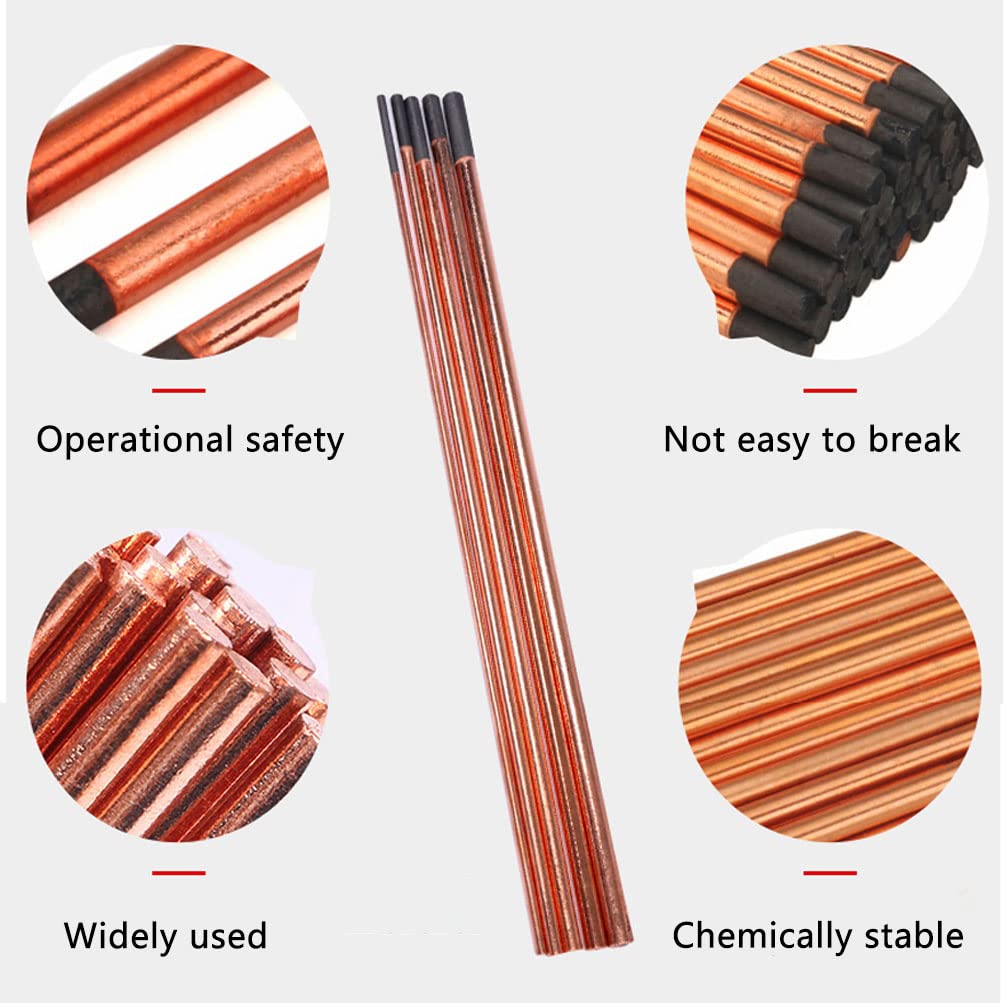 Surprecision Arc-air Gouging Carbon Rods 0.16" x 13.98", Round Gouging Electrodes Diameter 4mm, Length 355mm(Package: 10pcs)
