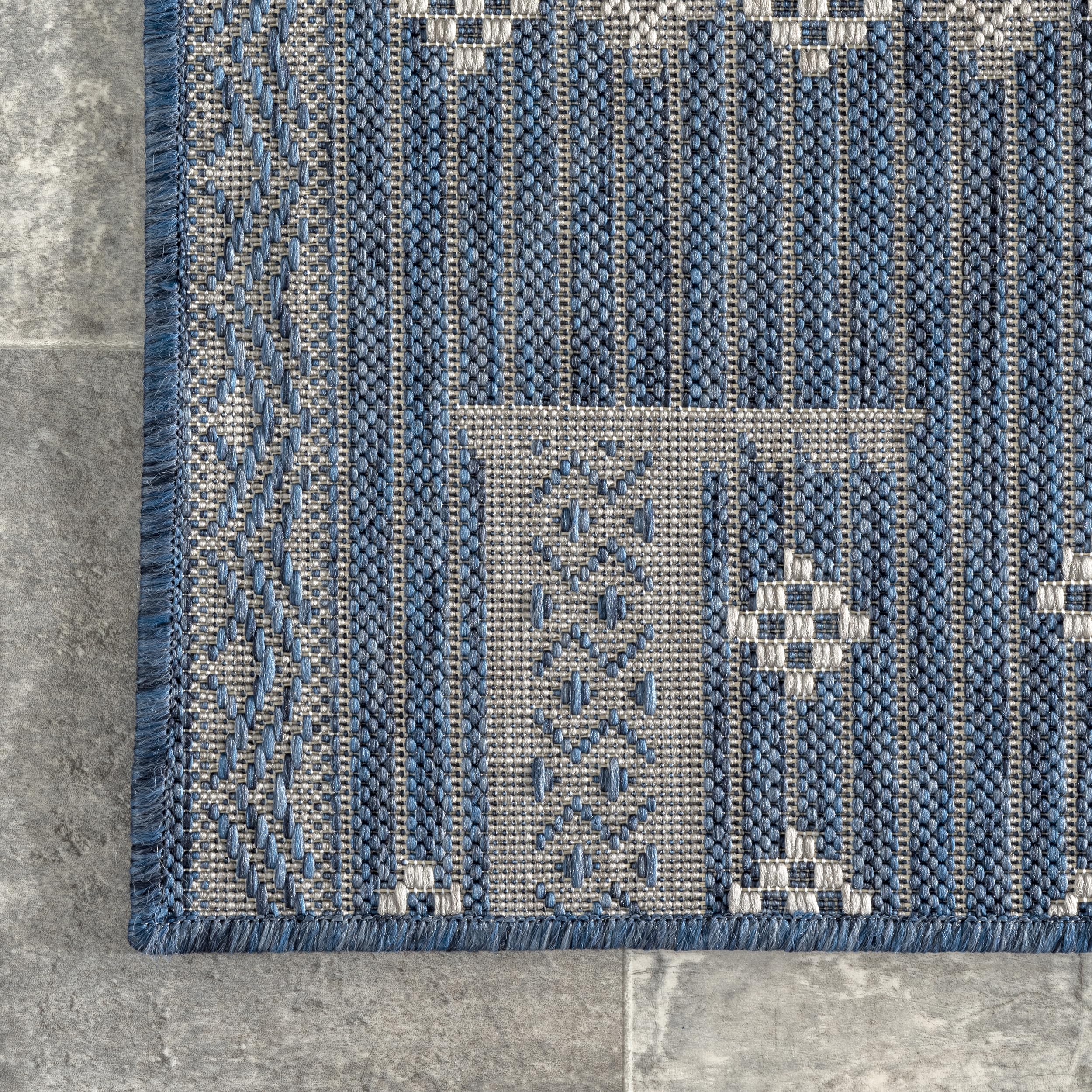 nuLOOM Cari Moroccan Tribal Indoor/Outdoor Area Rug, 7x9, Beige