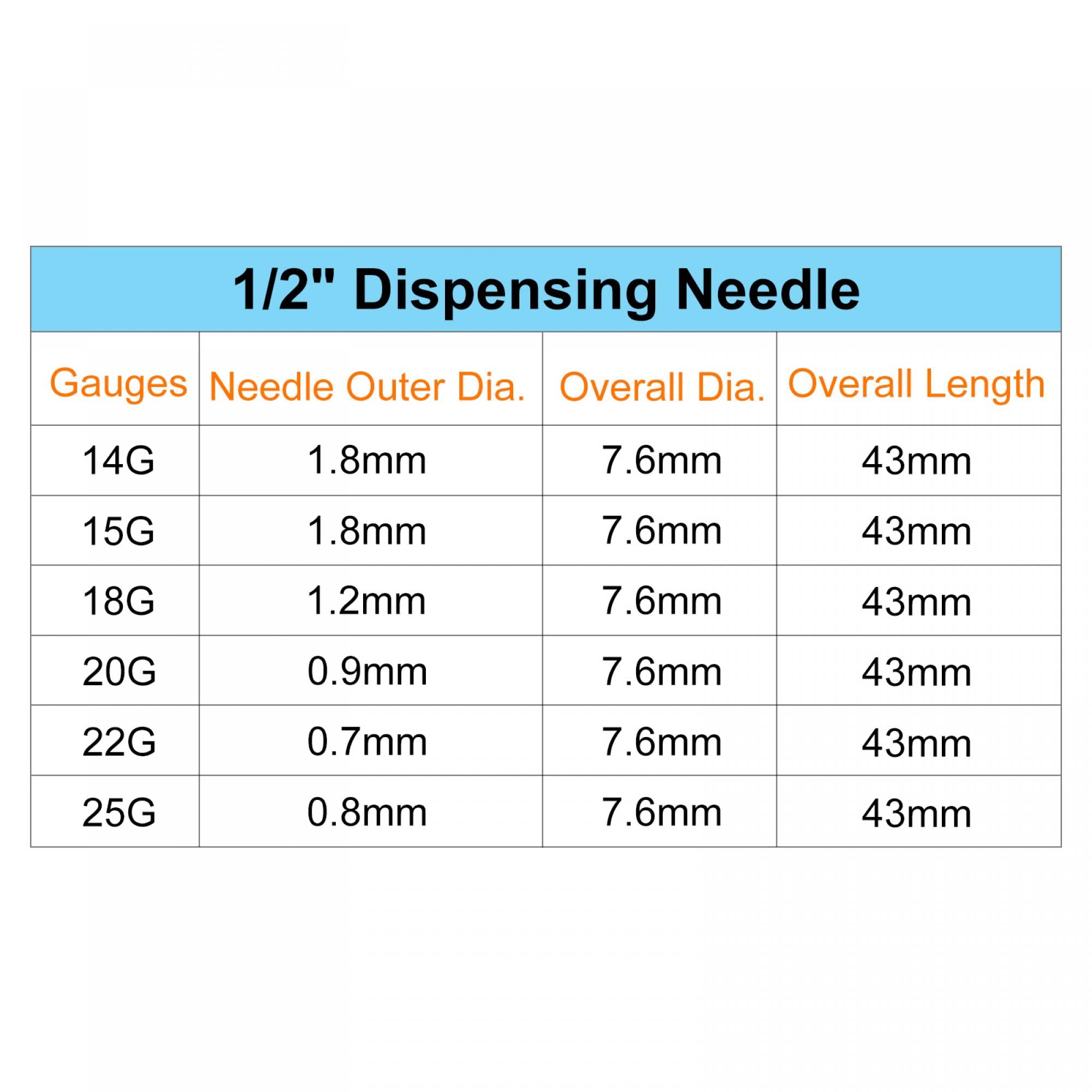 uxcell 20 Pcs 15G Plastic Dispensing Needles, 1" PP Glue Needle Tube Blunt Luer Lock Tips with PP Flexible Needle for Liquid Glue Gun, Amber