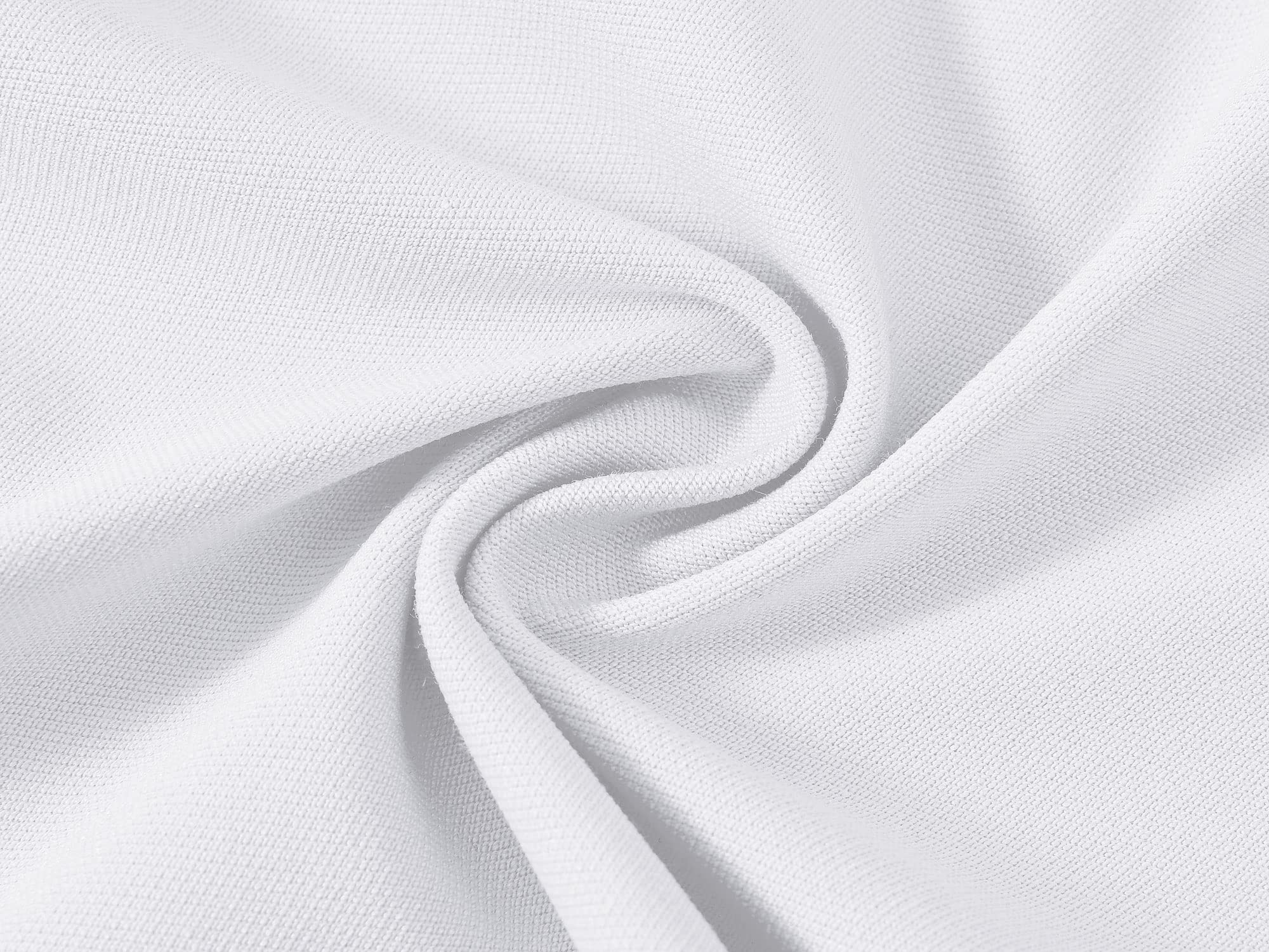 MoFiz Women's Polo Dress Classic Collared Sleeveless Stretch Cotton for Daily Wear White M