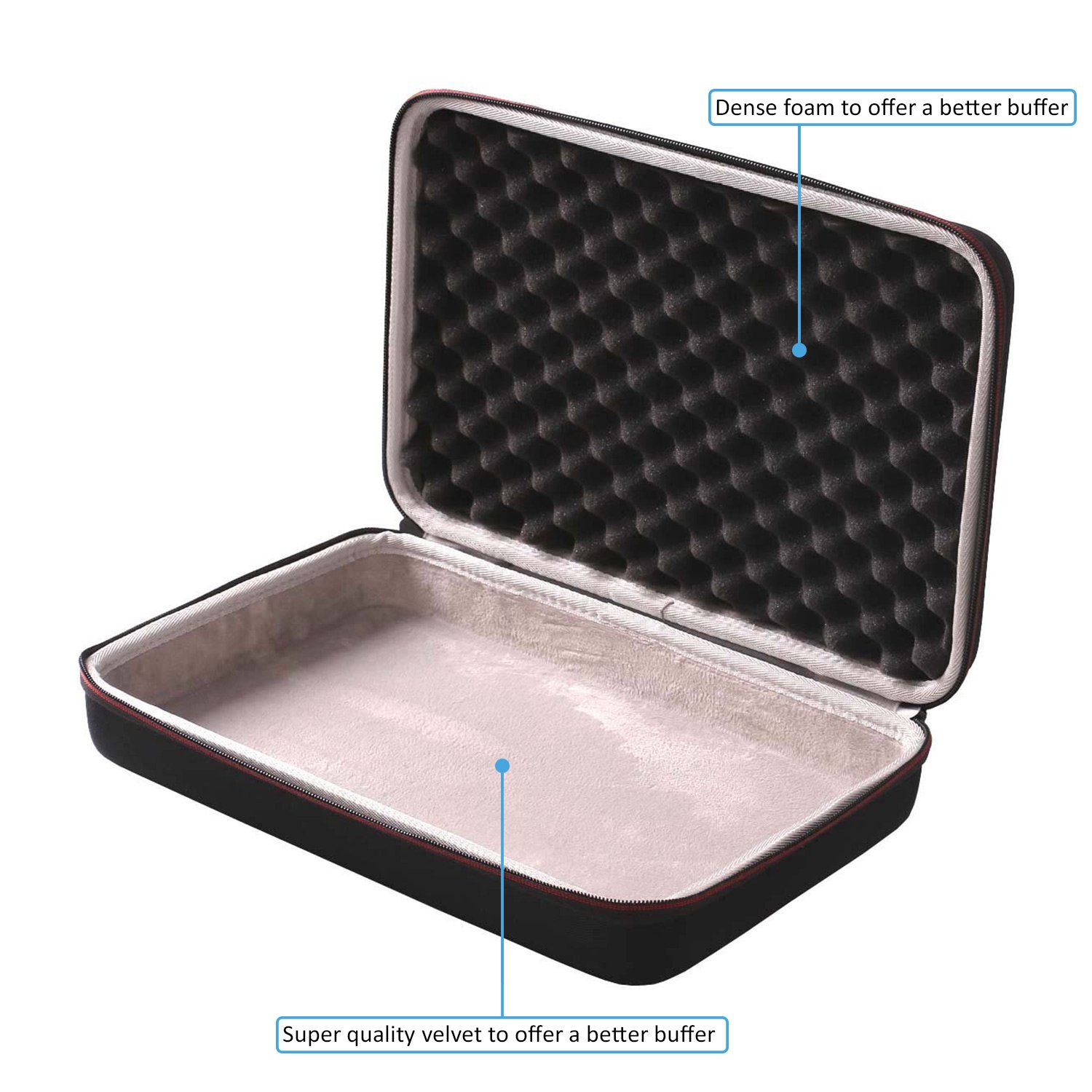 LTGEM Travel Hard Carrying Case for Akai Professional MPK Mini MK3 / MPK Mini Play MK3 / MPK Mini MKII/MPK Mini Play - 25 Key USB MIDI Keyboard Controller, Black+Grey(Case Only)