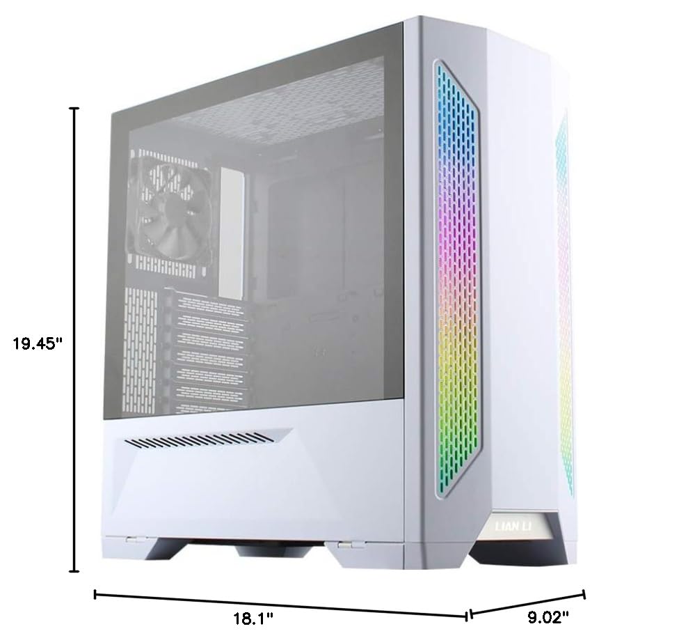LIAN LI LANCOOL 2 WHITE Tempered Glass ATX Case -White Color -LANCOOL II -W