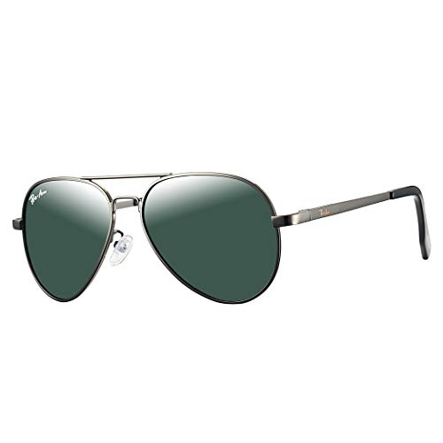Pro Acme Small Polarized Aviator Night Vision Sunglasses for Kids and Youth Age 5-18, with Two Sizes 50mm 52mm