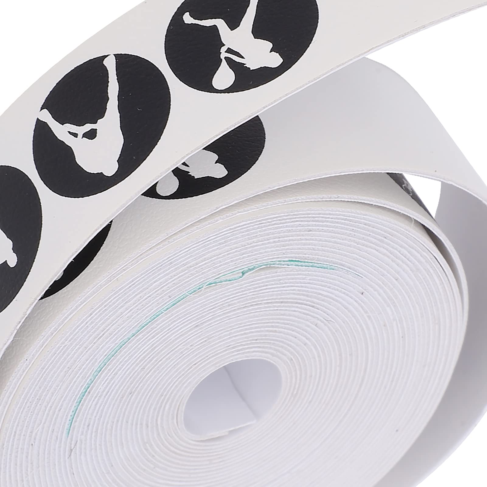 Racket Head Tape, Racket Head Guard Sticker Tennis Racket Accessories Easy to Use 5m/16.4ft for Tennis Player for Outdoor(White)