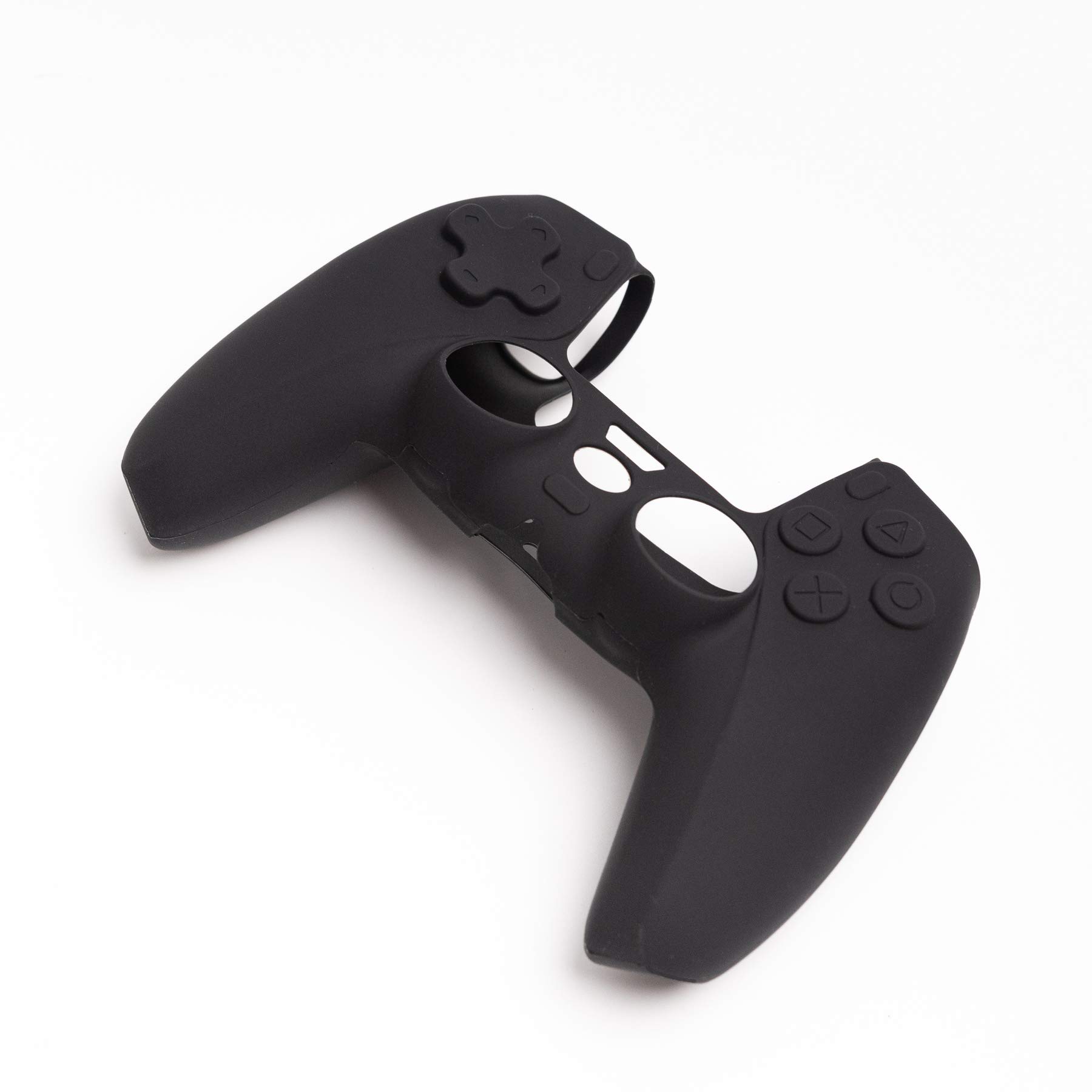 My Genik Controller Skin, Anti-Slip Grip Silicone Cover Protector Case with 2 Thumb Grips Caps for PS5 Black II