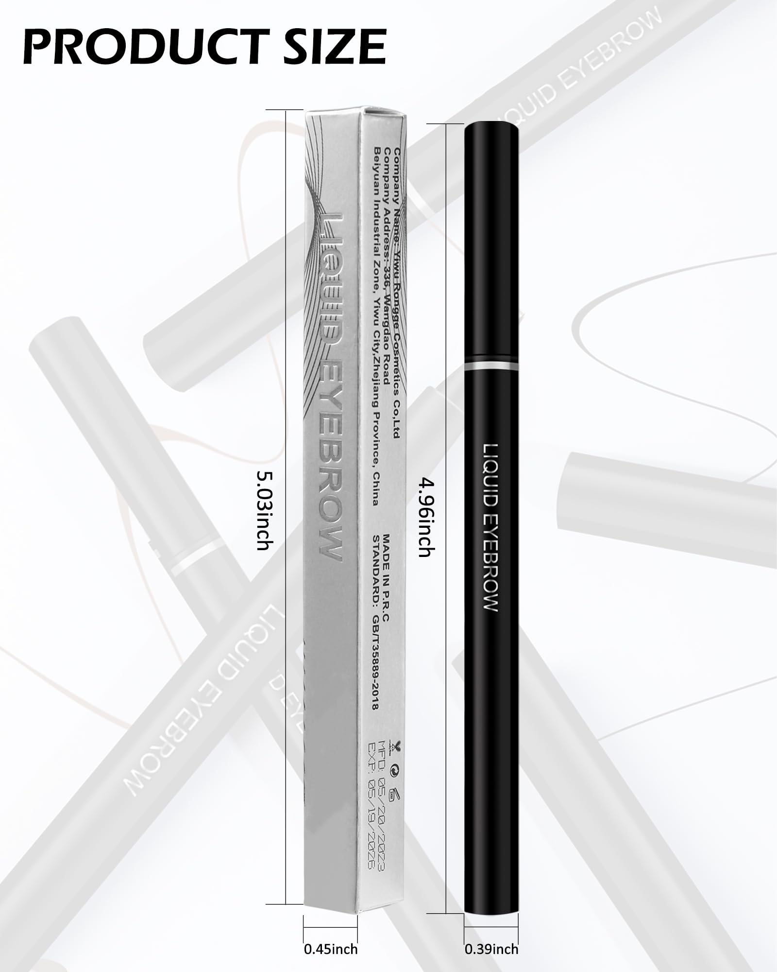 Liquid Eyebrow Pencil Eyeliner Pen-2Pcs Longlasting Waterproof Smudge-proof Multifunctional Quick Drying Eye Makeup Pen,Ultra-Fine Precision Water Brow Pen,Lift and Snatch Brow Tint Pen-02Dark Brown