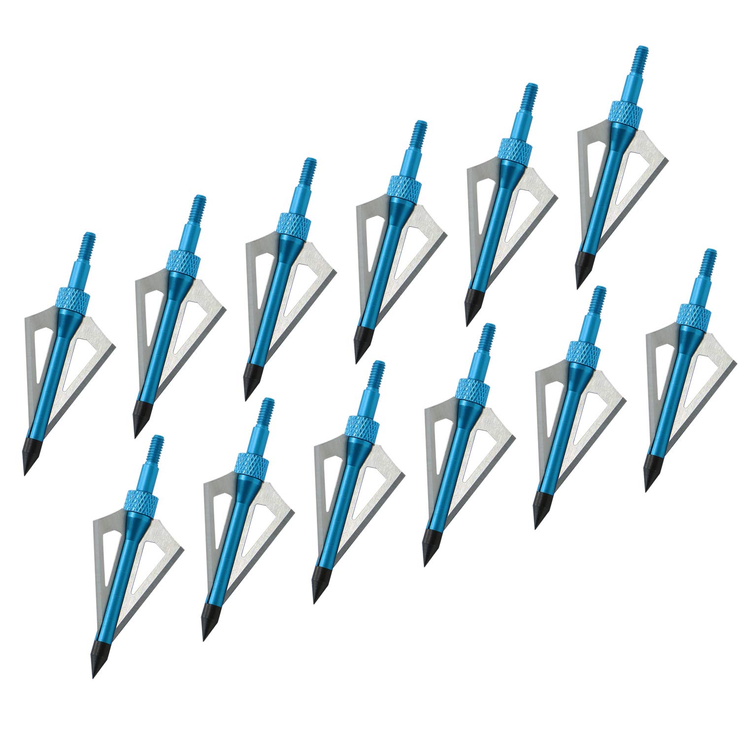 KLY-Archery Hunting Arrows Hunting Broadheads 3 Blade Arrow Archery Compound Bow Beast Aftershock(12pcs)