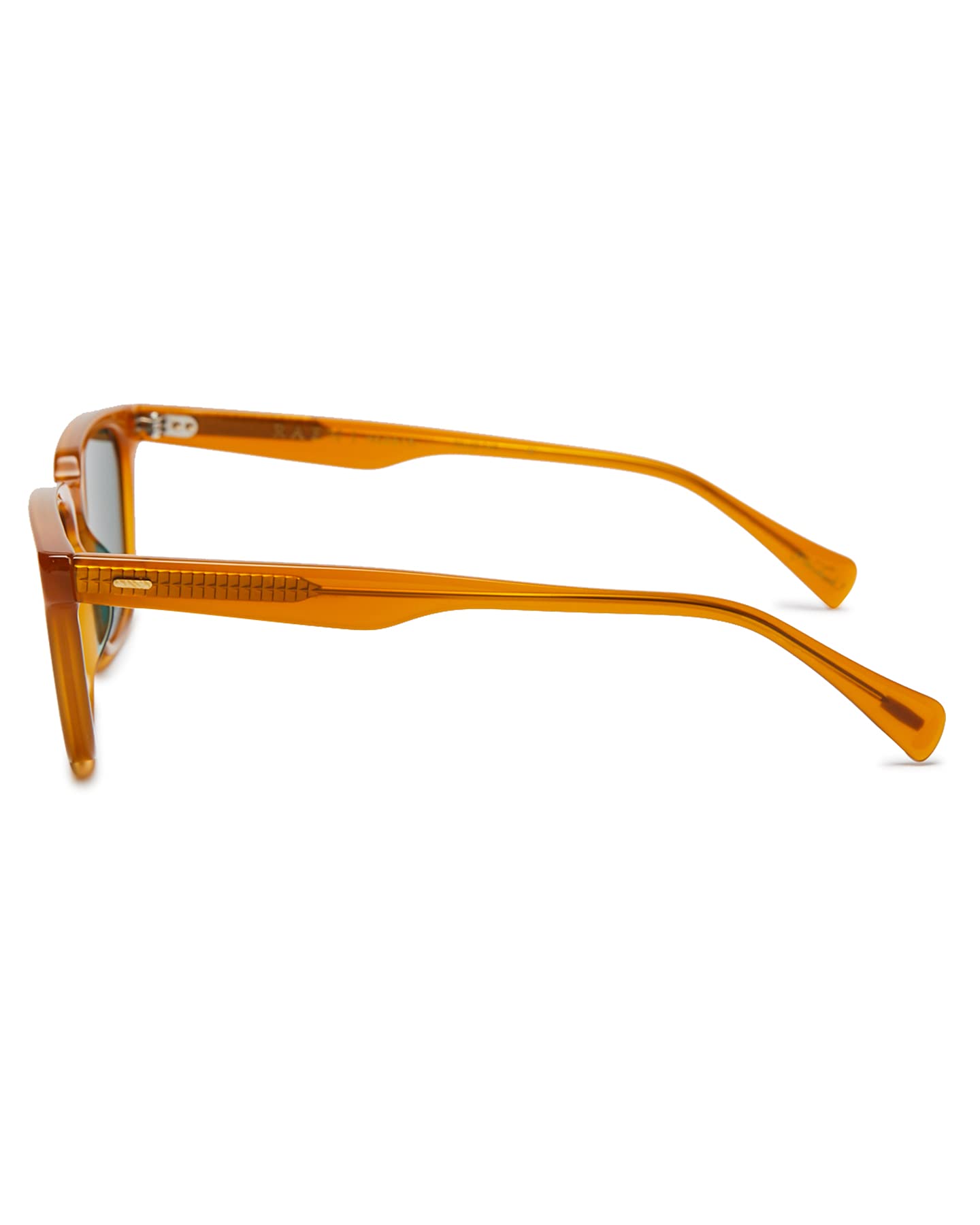 RAEN Eyewear - Hirsch - Polarized Mens Trendy Square Sunglasses, Honey Frame with Green Lens, UV Protection (Size 52 MM)