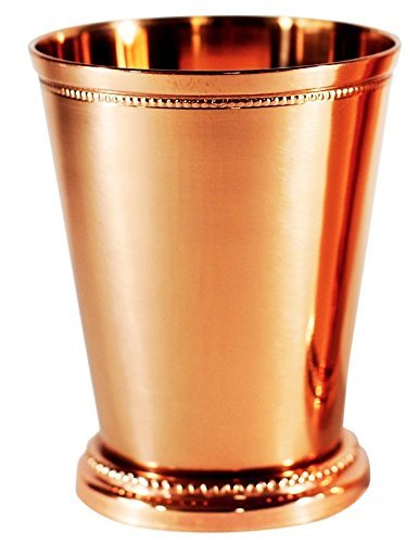 PARIJAT HANDICRAFT Copper tumbler - 100% pure copper tumbler for moscow mules beautifully handcrafted Capacity 12 Ounce handmade embossed mint julep cup.