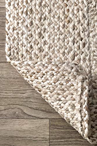 Lauren Liess Celestine Trellis Jute Area Rug, 8x10, Natural