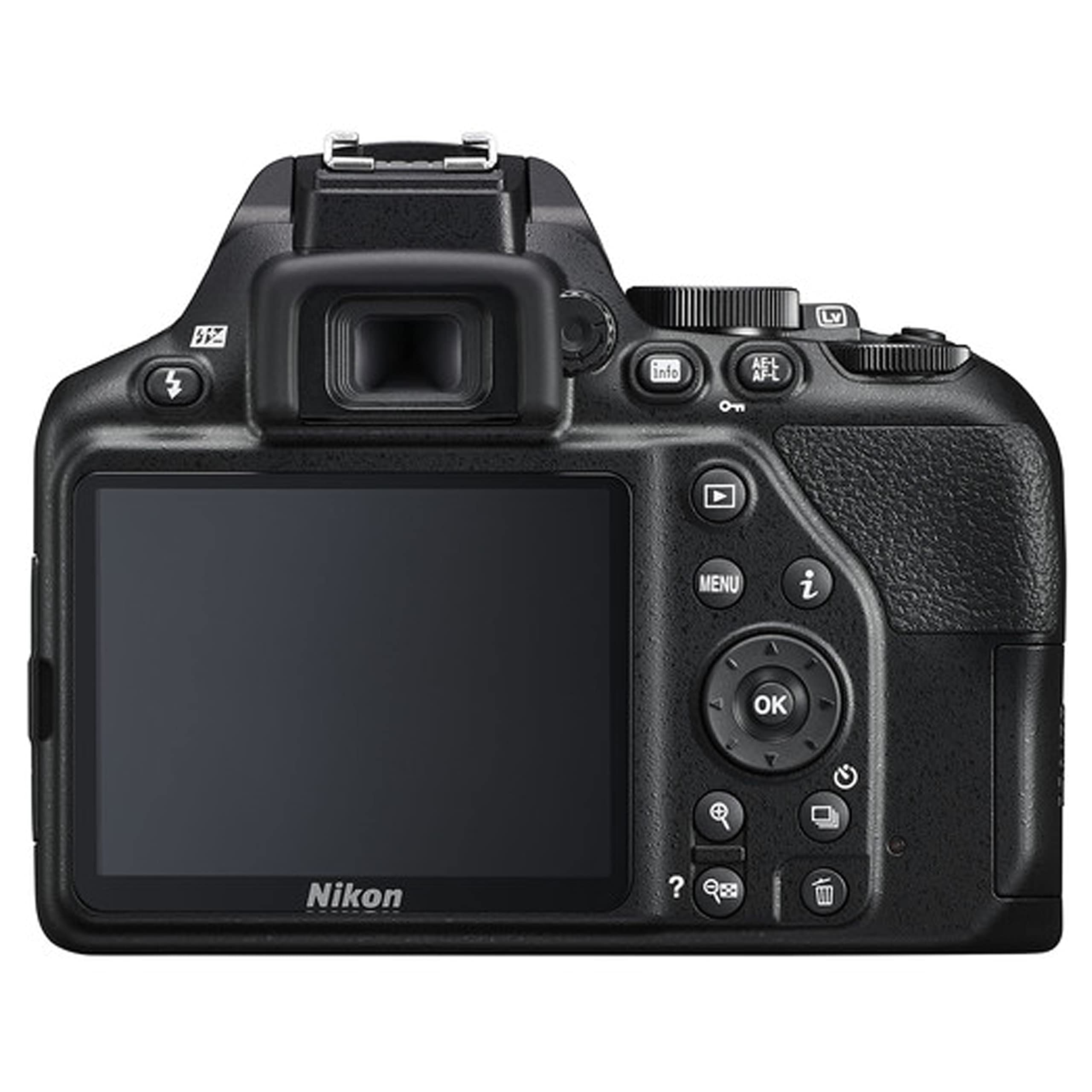 Nikon D3500 DSLR Camera Kit with 18-55mm VR Lens+ 64GB Memory + Back Pack Case + Tripod, Lenses, Filters, & More (28pc Bundle) (Renewed)