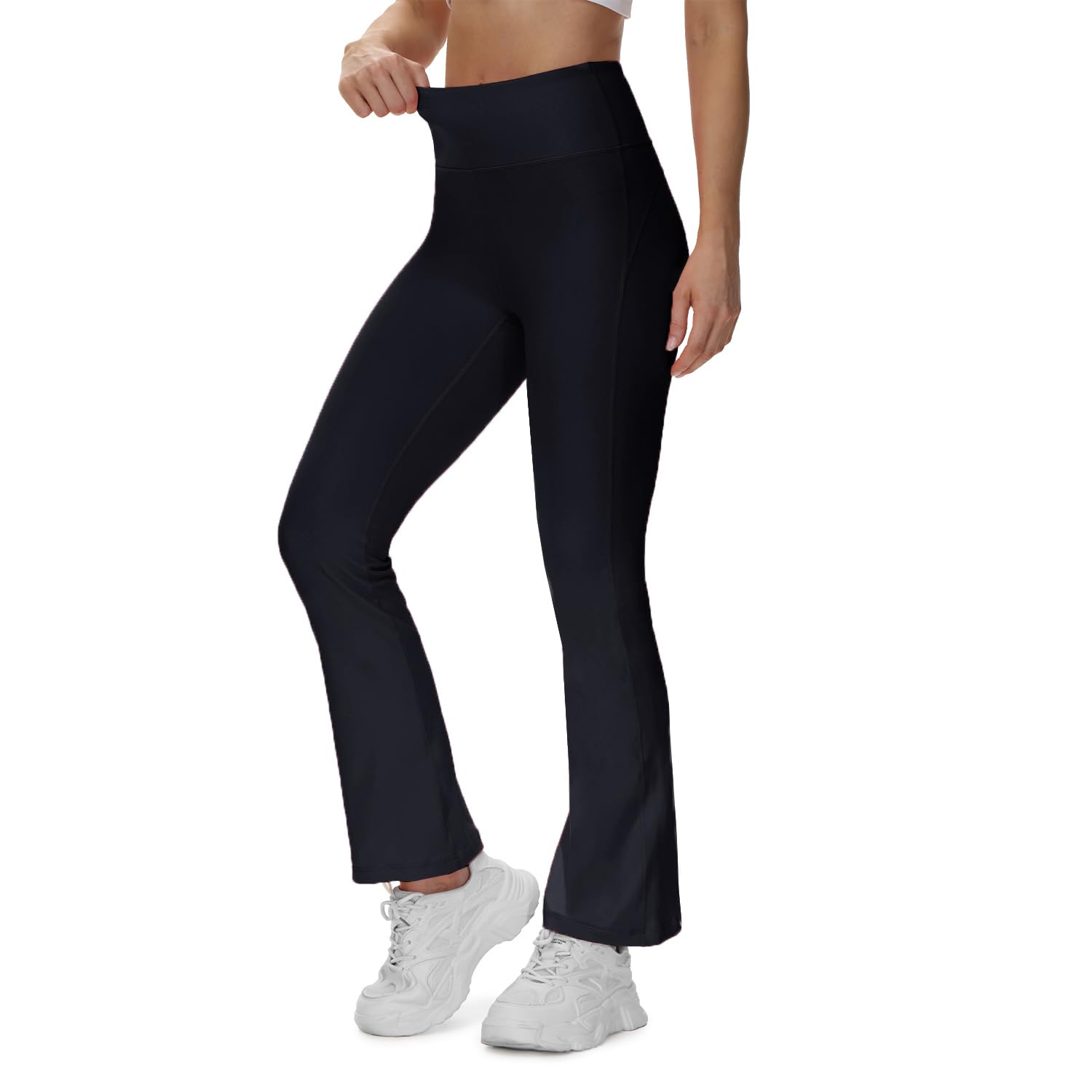 Rosemmetti Women's Bootcut Yoga Pants,High Waisted Flare Pants,Tummy Control Yoga Pants for Workout(059-2P hot pink/3X)