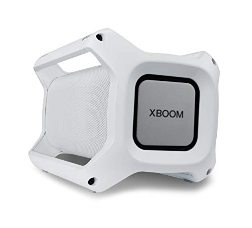 LG PK5W XBOOM Go Water-Resistant Wireless Bluetooth Party Speaker with Up to 18 Hours Playback - White