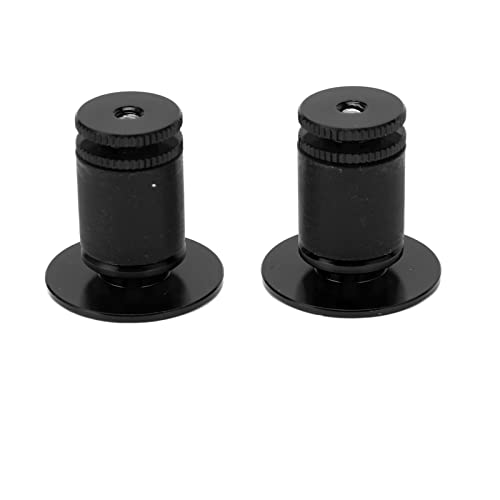 Raguso Handlebar Grips End Plugs, Handlebar End Plugs Practical Lightweight for Road Bikes(Swirl - Black)