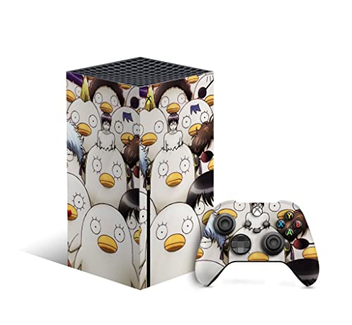 Silver Souls Anime TV Series Gintoki Movie Vinyl Skins for X-box-Series-X, Wrap Decal Cover Stickers for X-box-Series-X Console Controller