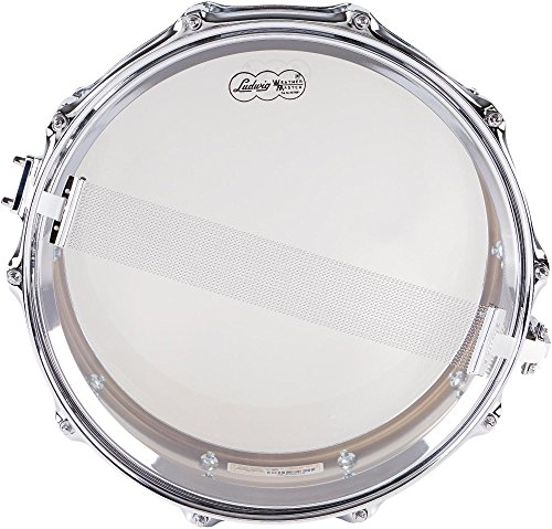 Ludwig LM400 Smooth Chrome Plated Aluminum 5 x 14 Inches Snare Drum with Imperial Lugs and Supra-Phonic Strainer